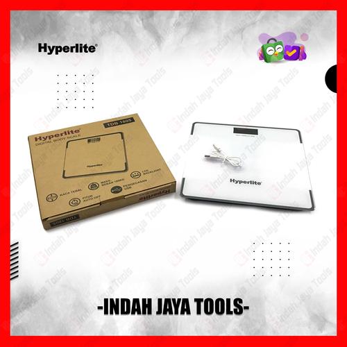 Jual HYPERLITE TDB 1805 Timbangan Badan Digital 180 Kg Kaca Injak - Digital Body Scale LCD ...