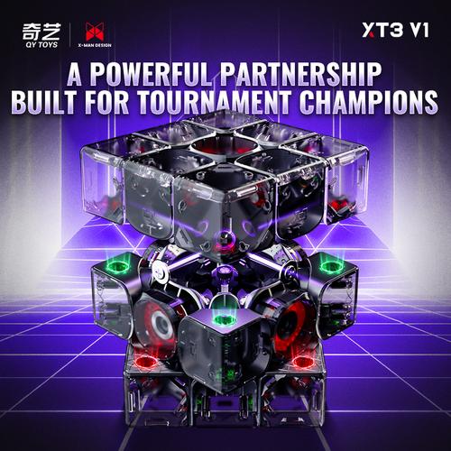 Jual Rubik Magnetik QiYi 3x3 X-Man XT3 v1 3x3x3 XMD XT3V1 Stickerless ...
