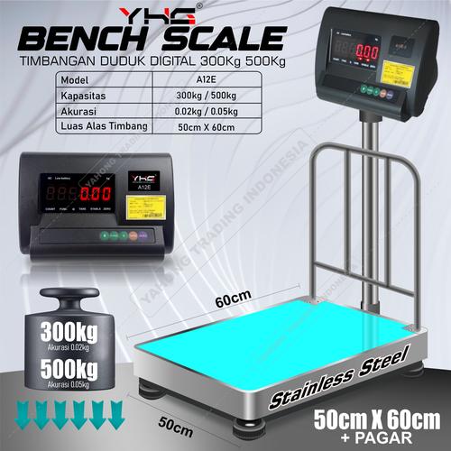 Jual Timbangan Duduk Bench Scale YHG A12E 50cm x 60cm 300kg 500kg - 500kg*0.05kg - Jakarta Barat ...