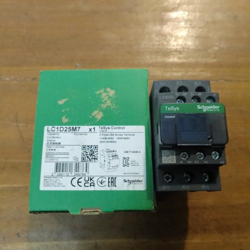Jual SCHNEIDER Kontaktor LC1D25M7 3P 40A 220V ORIGINAL Magnetic Contactor 3 Phase LC1D25 M7 ...