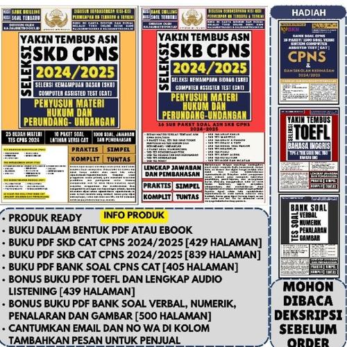 Jual NEW YAKIN TEMBUS ASN CPNS CAT SKD & SKB CPNS PENYUSUN MATERI HUKUM ...
