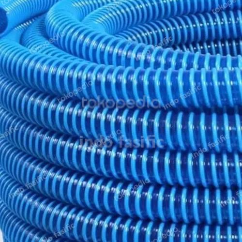 Jual selang fleksibel hisap spiral biru 5 inch pompa,irigasi,meteran ...