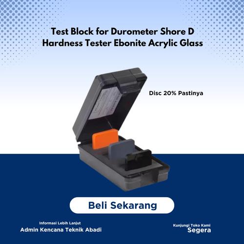 Jual Test Block for Durometer Shore D Hardness Tester Ebonite Acrylic ...