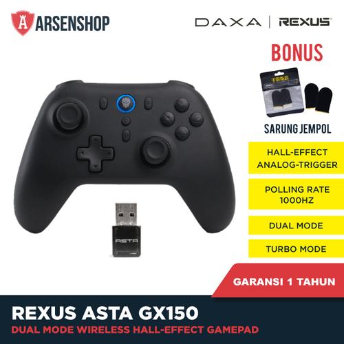 Jual Rexus Asta GX150 GX 150 Wireless Gaming Gamepad Hall Effect ...