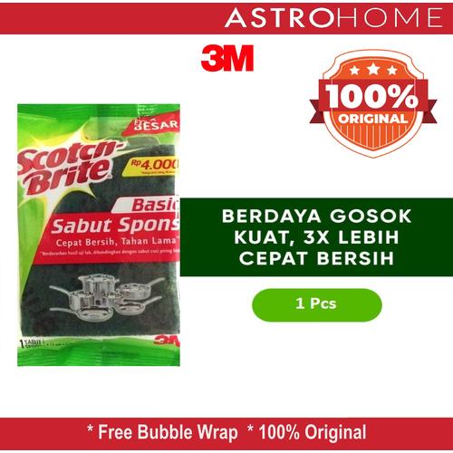 Promo Sabut Spons Hijau Cuci Piring Scotch Brite 3M Sponge IDT368 ID T ...