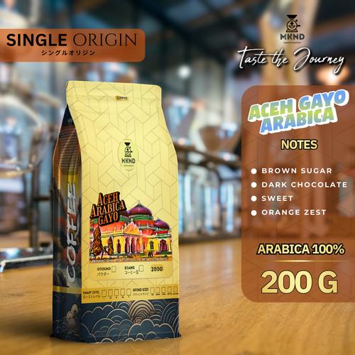 Promo KOPI ARABIKA ACEH GAYO GRADE 1 SINGLE ORIGIN 200 GRAM | MKND ...