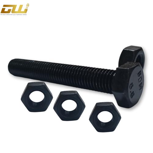 Jual Mur Baut Baja M16x80 / Hex Bolt + Nut Pitch 2,0 Kunci 24 / Grade 8 ...