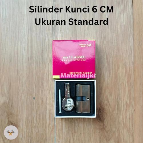 Jual SILINDER KUNCI 6 CM UKURAN STANDAR / SILINDER KUNCI MURAH ...