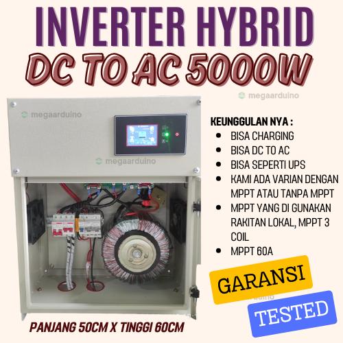 Jual Inverter hybrid trafo low frequency 5KVA with ATS Charging grid ...