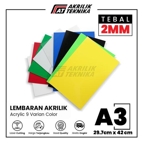 Jual LEMBARAN ACRYLIC / AKRILIK A3 2MM TRANSPARAN GROSIR BERKUALITAS ...