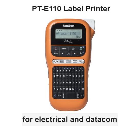 Jual Brother PT-E110 Label Printer for electrical and datacom ...