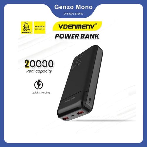 Jual VDENMENV DP37 Powerbank 20000mAh Micro USB/Type c input 2*USB Real ...