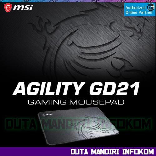 Jual MSI Agility GD21 - Natural Rubber Base Gaming Mousepad - Jakarta ...