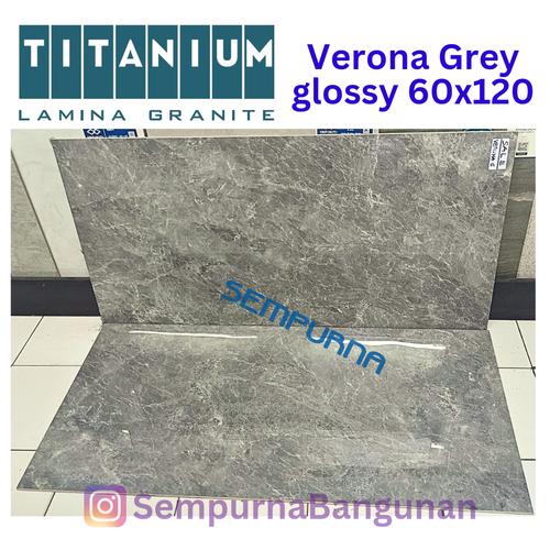 Jual Lamina granite granit tile Titanium Verona Grey 60x120 glossy ...