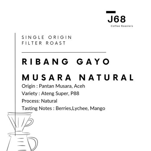 Jual Ribang Gayo Musara Natural Filter roast biji kopi arabika - 500 gr - Jakarta Selatan - J68 ...