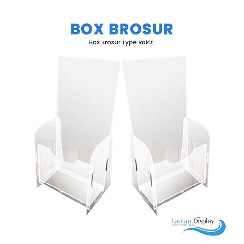 Promo Box Tempat Brosur Akrilik Rak Brochur Pameran Kotak Standing ...