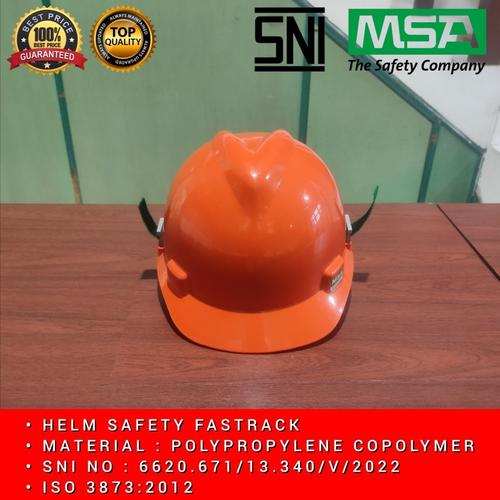Jual Helm Safety MSA Full Set Helm Kerja Proyek Warna Orange SNI HELM ...
