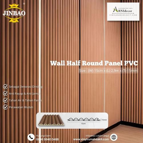 Jual WPC Wall Panel JIABAO Indoor | Kisi Kisi Dinding Wall Half Round ...