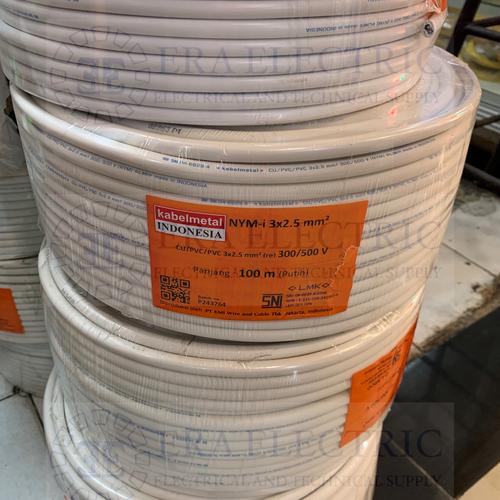 Jual KABEL NYM 3x2.5 3x2,5 METAL / KABEL METAL INDONESIA 50M (Meter ...