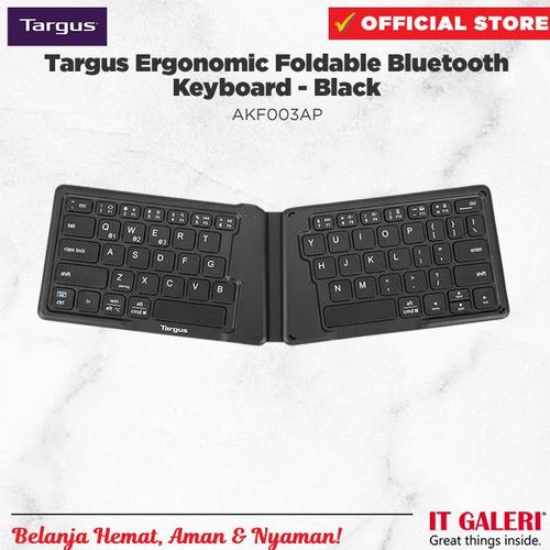 Jual Targus Ergonomic Foldable Bluetooth Keyboard - Black - Jakarta ...