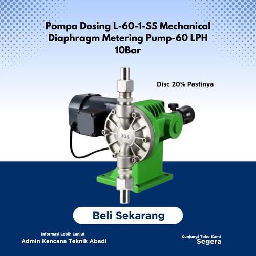 Jual Pompa Dosing L-60-1-SS Mechanical Diaphragm Metering Pump-60 LPH ...