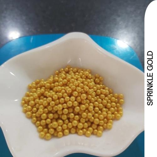 Jual SPRINKLE GOLD cake topper gold 30gr 0.5cm sugar pearl gold cake ...