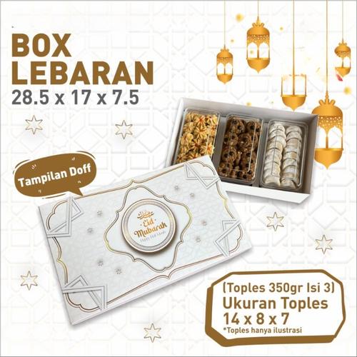 Jual Box Packaging Cookies Lebaran Dus Hampers Kuker Eid Mubarak Ukuran ...