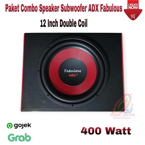 Jual Paket Combo Speaker Subwoofer ADX Fabulous 12 inch Double Coil ...