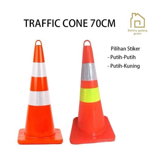 Jual promo Safety Traffic Cone / Kerucut Lalu Lintas 70cm murah - putih ...