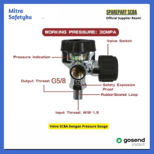 Jual Valve Tabung SCBA Dengan Pressure Gauge - Jakarta Barat - Mitra ...