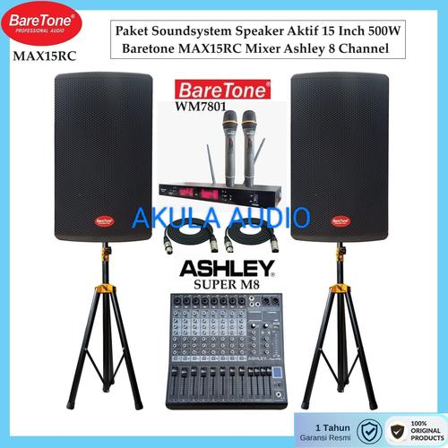 Jual Paket Sound System Indoor Speaker Aktif 15 Inch 500W BareTone ...