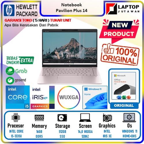 Jual Hp Pavilion Plus 14 i5 1335 16GB 512GB W11+OHS 14.0WQXGA 120Hz - Jakarta Selatan - Laptop ...