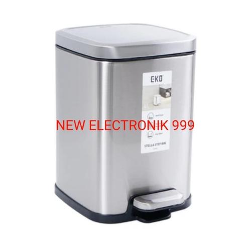 Jual EKO PEDAL BIN STELLA 6L MATT PL Eko Tempat Sampah Pedal Stella Silver Matt 6 Ltr - Jakarta ...
