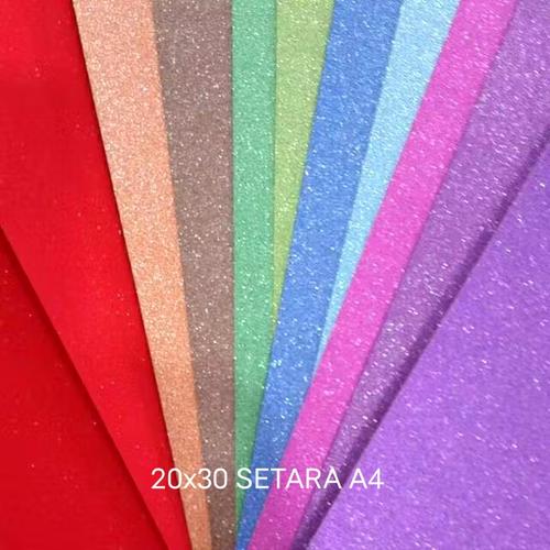 Jual 20X30 KERTAS KARTON GOLD SILVER GLITTER HOLOGRAPHIC PAPER - Red, 1 ...