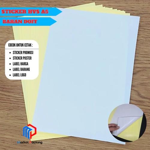 Jual STIKER LABEL HVS A5 ISI 100 LEMBAR / STICKER A5 - 50 Lembar ...