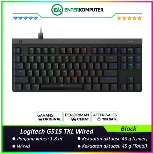 Promo Logitech G515 TKL Wired Gaming Keyboard Cicil 0% 3x - Jakarta ...