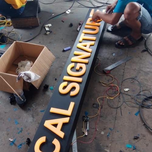 Jual huruf timbul stainless / galvanil / reklame / neon box / akrilik ...