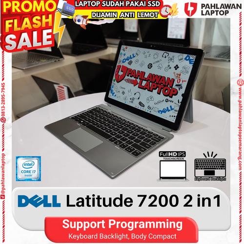 Jual LAPTOP DELL Latitude 7200 2 in 1 Tablet TouchScreen Silver CORE i7 ...