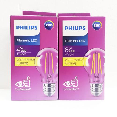 Jual Lampu Led Filament Philips A60 Non Dimmer Fitting E27 Drat ...