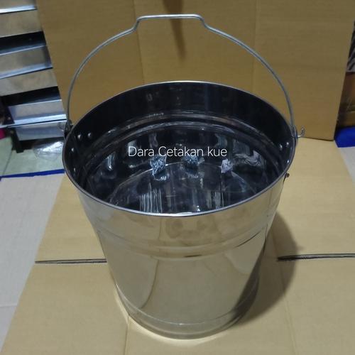 Jual Ember Stainless Tebal Kapasitas 10 Liter Pot Stainless 26 cm ...