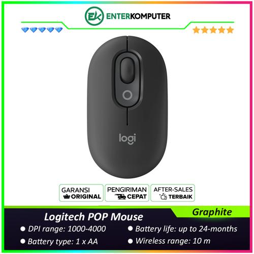 Jual Logitech POP Mouse Wireless Mouse with Customizable Emoji ...