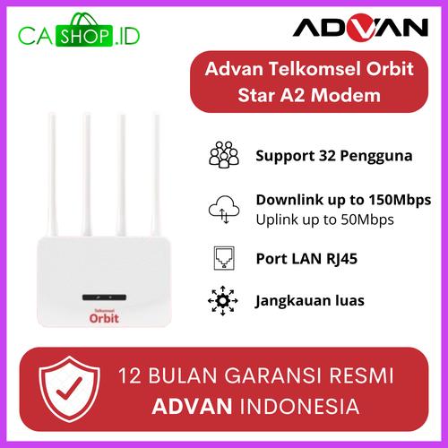 Jual Advan Telkomsel Orbit Star A1 Modem 4G LTE Router Wifi Unlock ...