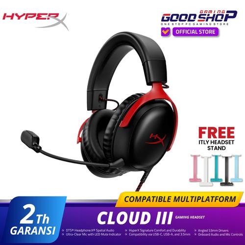 Promo HyperX Cloud III / Cloud 3 - Gaming Headset - Hitam Cicil 0% 3x ...