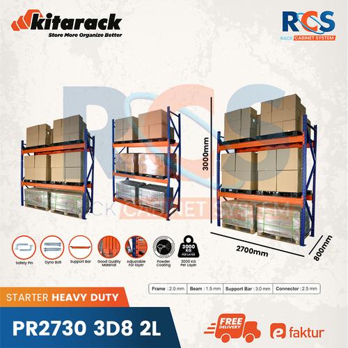 Jual Rak Palet Serbaguna 3 TON/Layer Panjang 2.7M ; Tinggi 3M ; Lebar ...