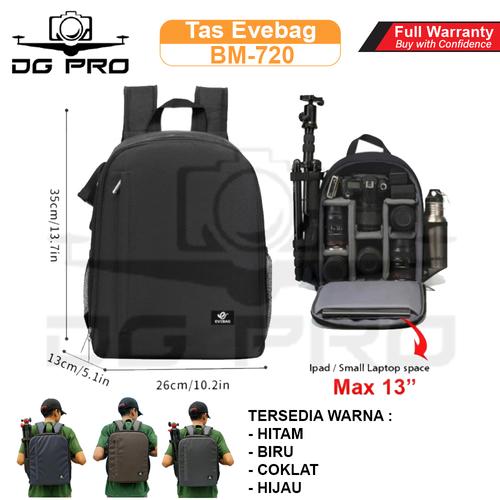 Jual Tas Camera DSLR Backpack Tas Kamera Ransel Evebag BM-720 / BM720 ...