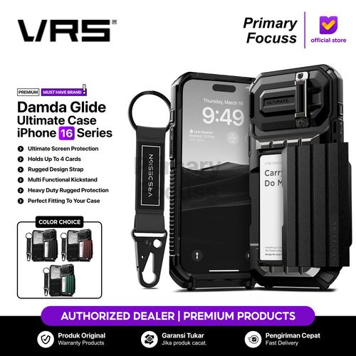 Promo Case iPhone 15 Pro Max 15 Pro VRS DESIGN Damda Glide Ultimate Casing - Black, iPhone ...