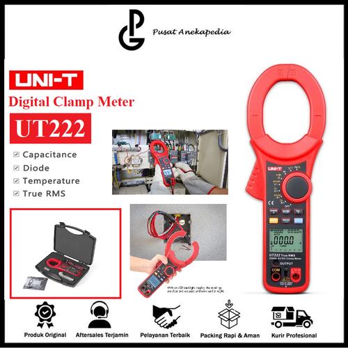 Jual UNI-T UT222 Digital Clamp meter Multimeter AC / DC - True RMS Meteran Penjepit Digital ...