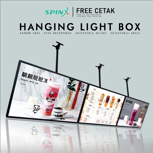 Promo LED Cafe Menu Board LED Signboard | Light Board LED slim Light Box - Standart, 40x50 ...