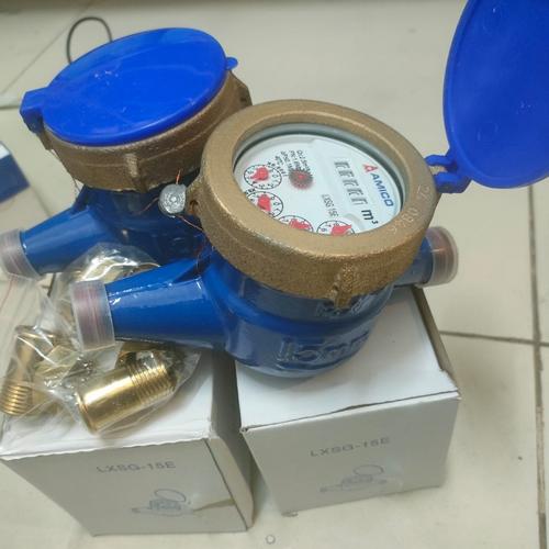 Jual Water Meter 1/2 Inch / Flow Meter Air 1/2 Inch / Meteran Air Bersih 1/2 Inch AMICO LXSG-15E ...