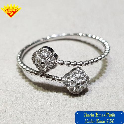 Jual Cincin Emas Putih 110 Kadar Emas 750 - Jakarta Pusat - TOKO MAS ...